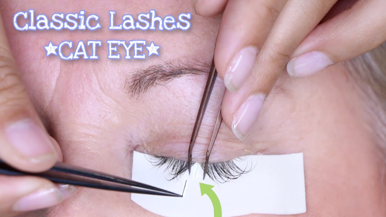 HOW TO: Classic Lashes *CATEYE* tutorial for beginners - YouTube
