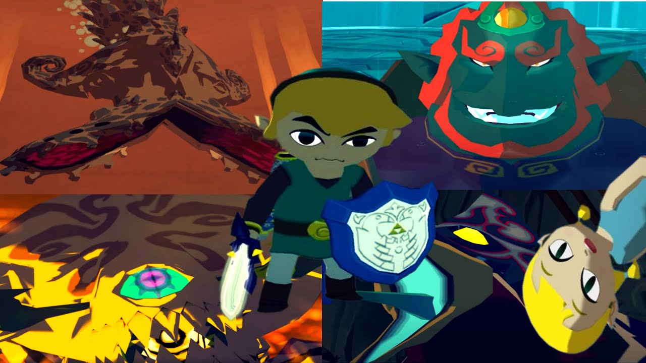 The Legend of Zelda The Wind Waker All Bosses + Ending - YouTube