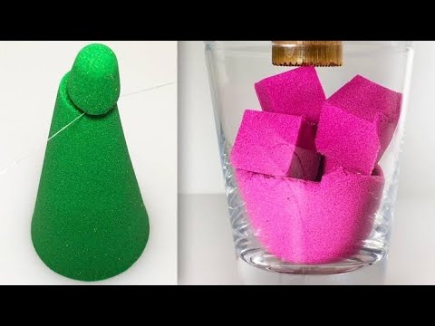 ASMR very satisfying & relaxing smooth kinetic sand oddly satisfying # ...