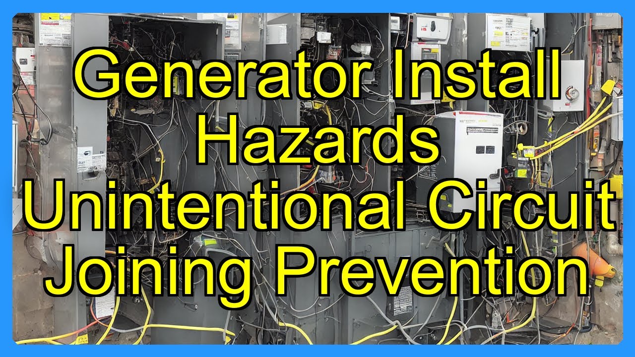 Generator Install Hazards Unintentional Circuit Joining Prevention ...