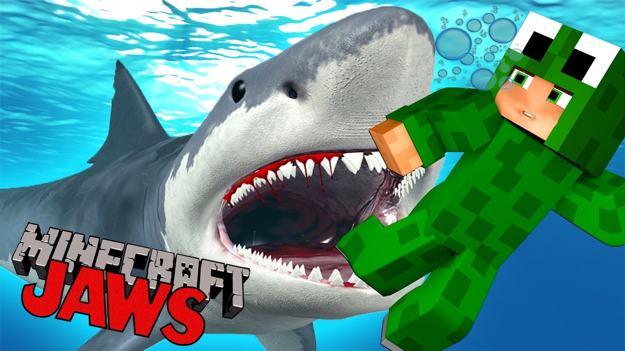 Minecraft - JAWS - SURVIVE THE SHARK ATTACK!? - Custom Mod Adventure ...