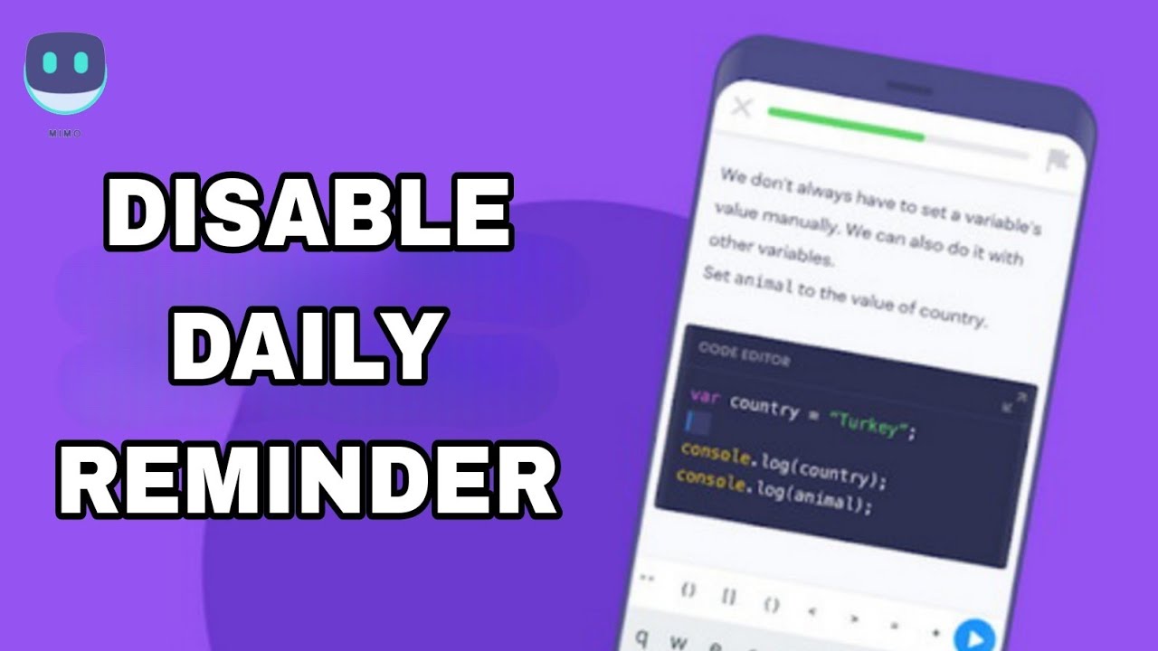 How To Disable Daily Reminder On Mimo App - YouTube