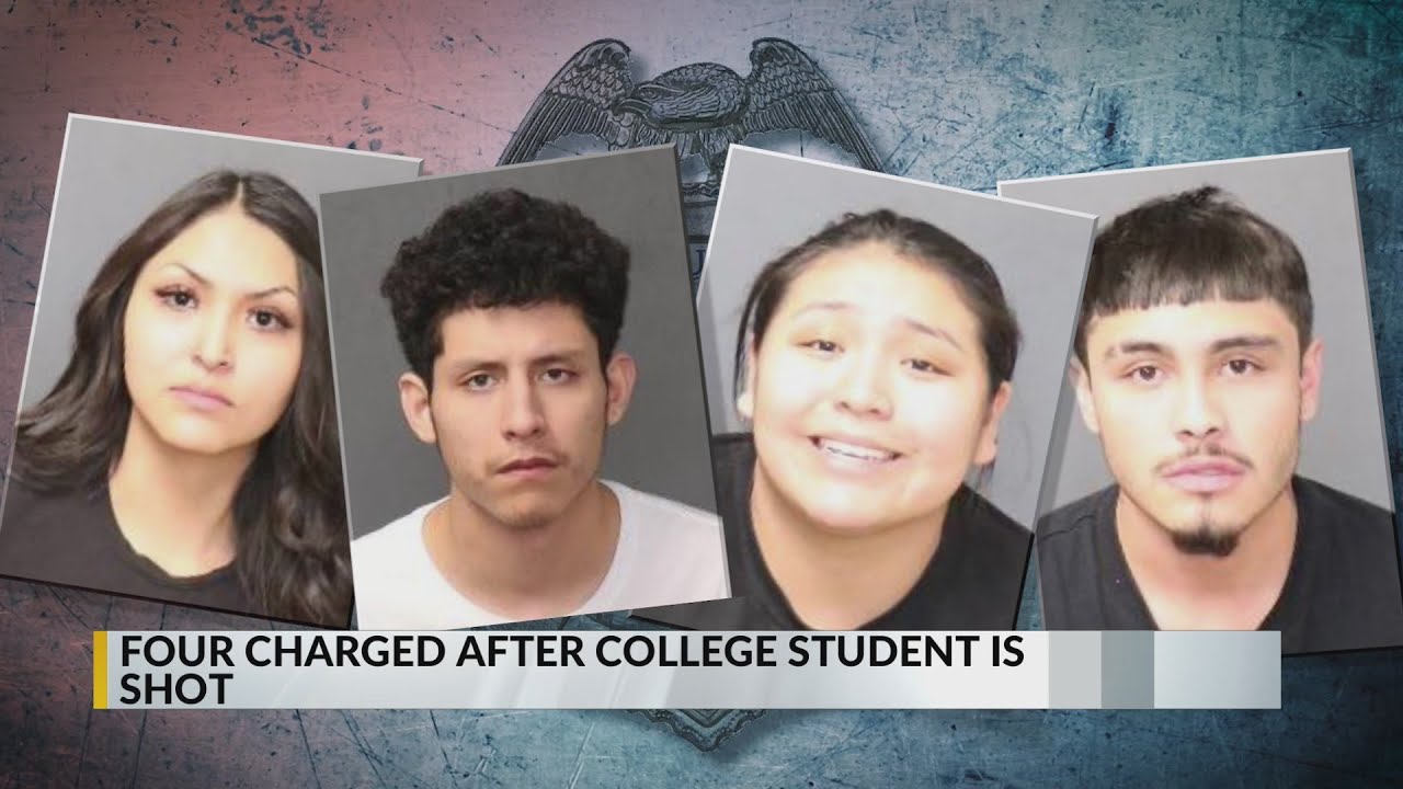 4 suspects charged in shooting of college student - YouTube