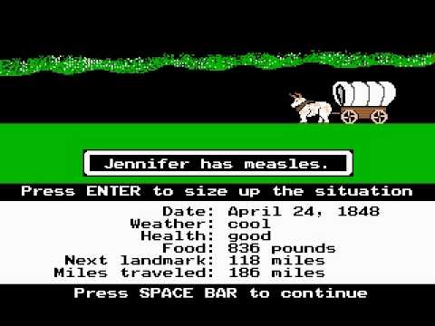The Oregon Trail Gameplay
