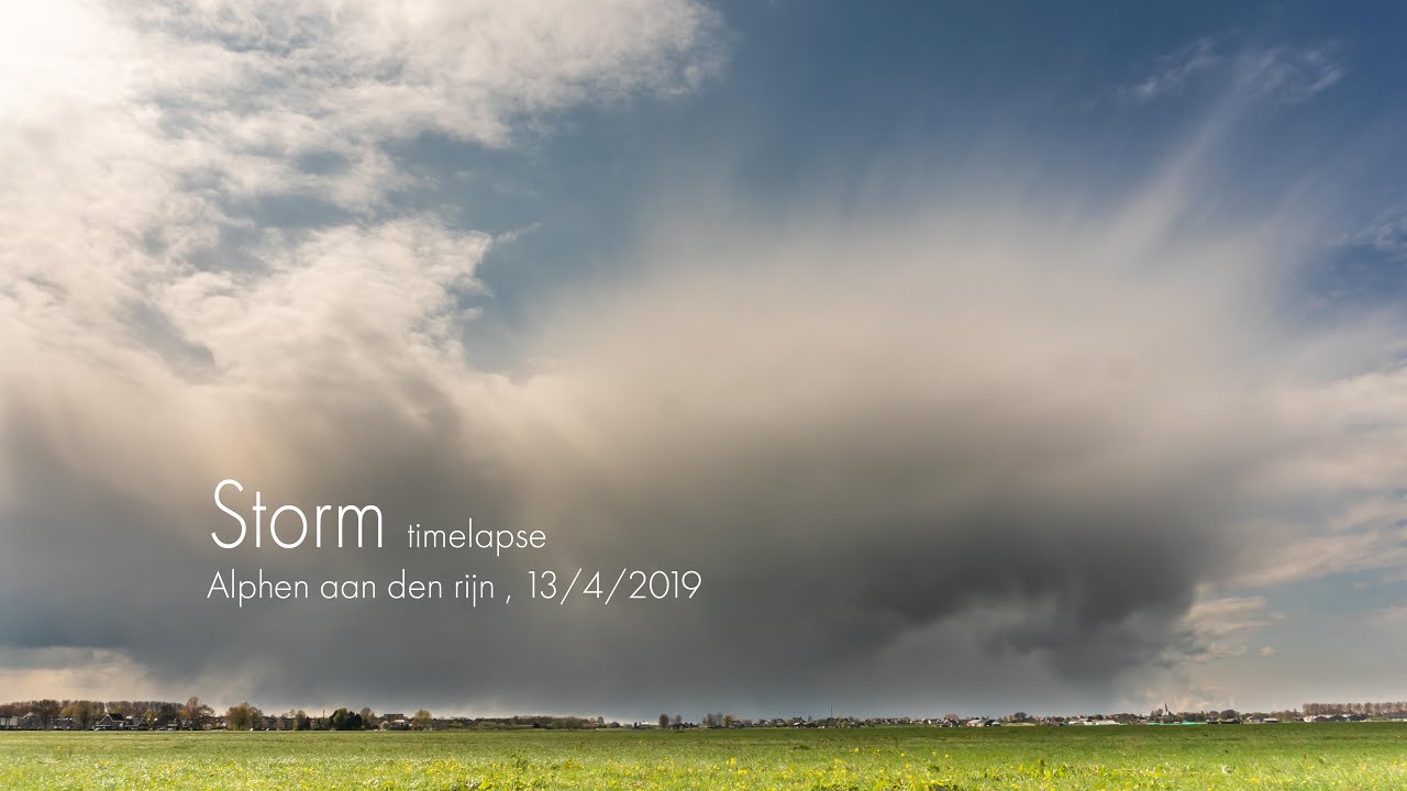 STORM passing by (timelapse) - YouTube