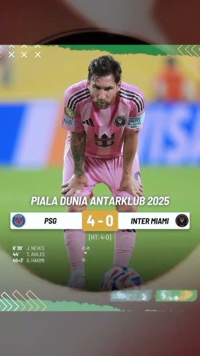 FT: PSG 4-0 Inter Miami | Poss: 68%-32% #psg #vs #intermiami #viral #shorts#reels #football# ...