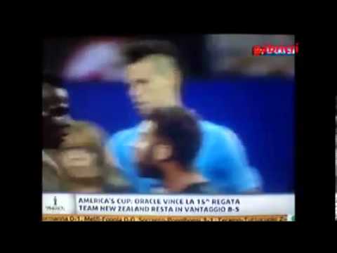 Balotelli Angry With Referee Red Card Reaction [Milan vs Napoli 1-2] 23-09-2013