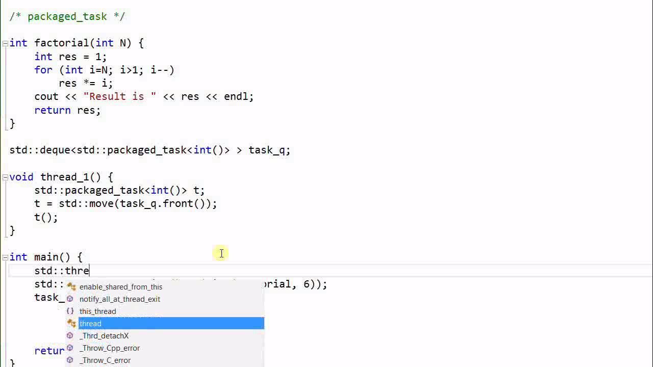 C++ Threading #9: packaged_task - YouTube