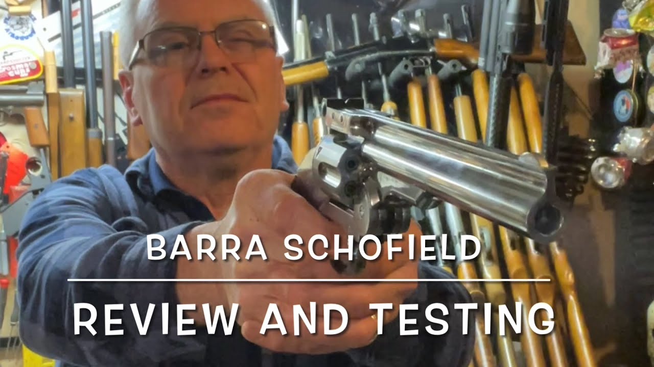Barra Schofield 7” chrome co2 BB revolver review and testing - YouTube