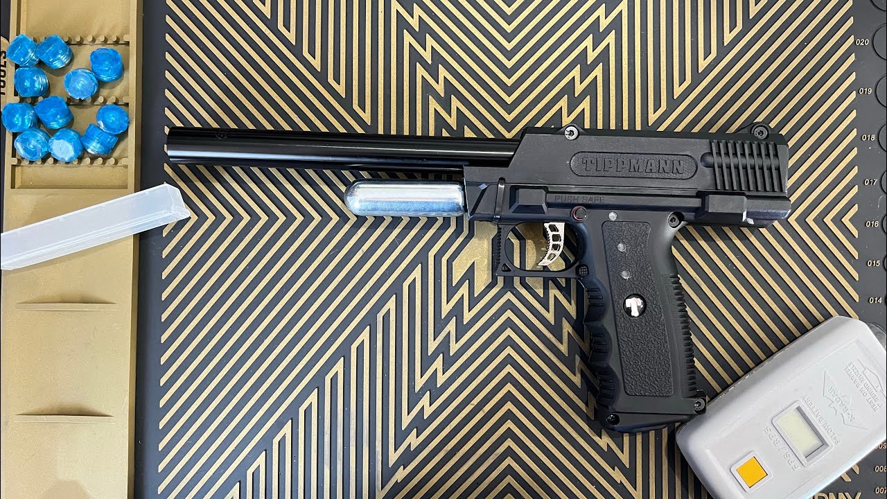 Tippmann Tipx Less Lethal - 16g Co2 & Tcr Valve with Grimburg 9” A5 Do-Over - YouTube