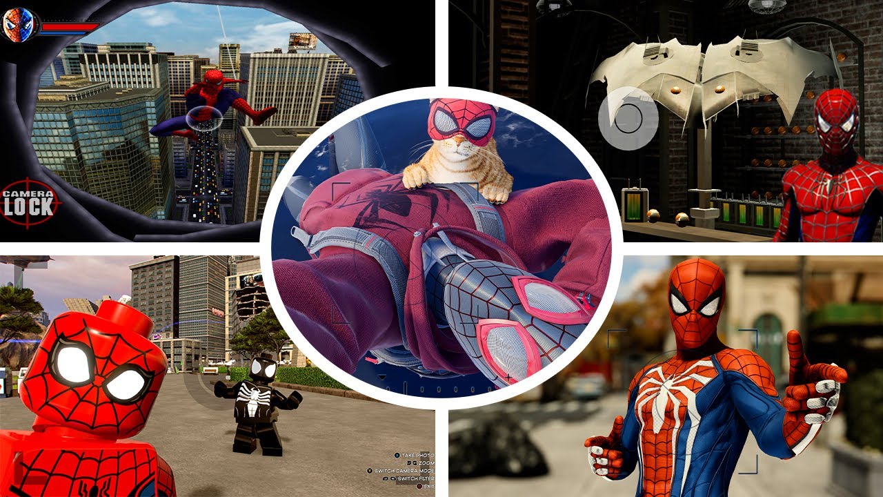 Photography (Photo Mode) Evolution in Spider-Man Games - YouTube