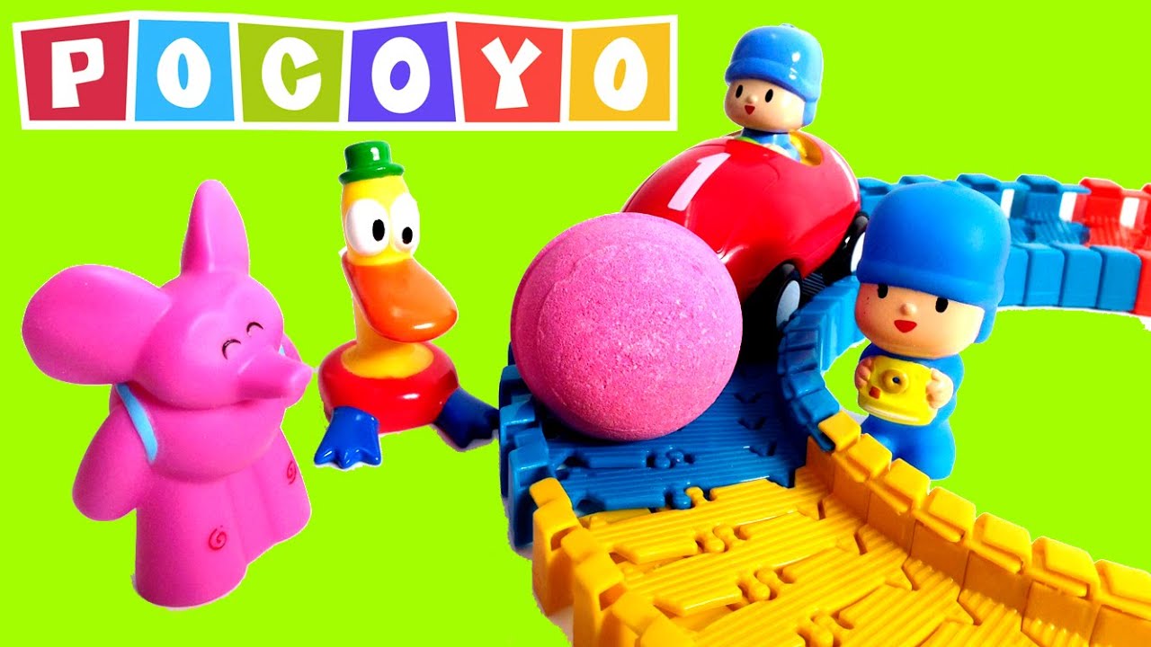 Pocoyo Bath Water Toys Float n Squirt with Elly & Pato Japanese Bath ...