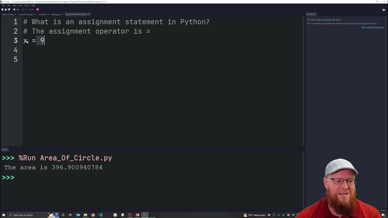 Chapter 2: Elementary Programming - YouTube