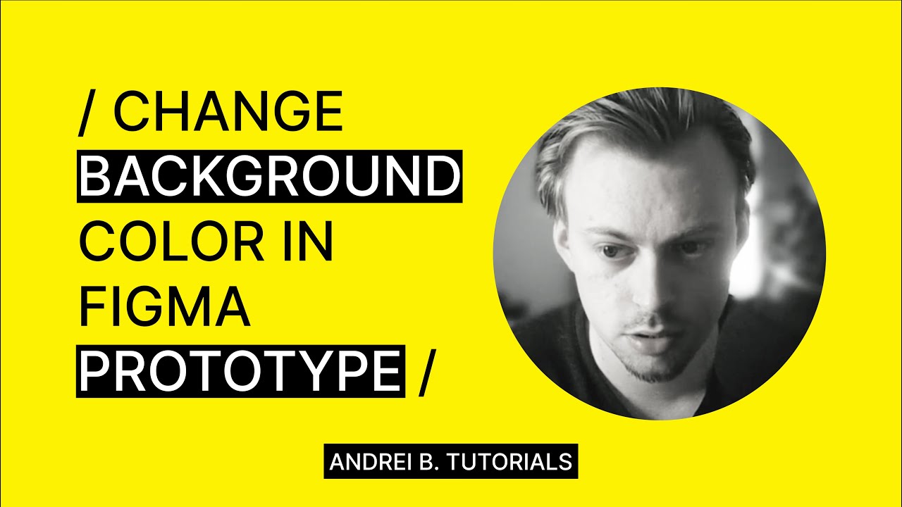 Figma: How do I change the background color in the prototype - YouTube