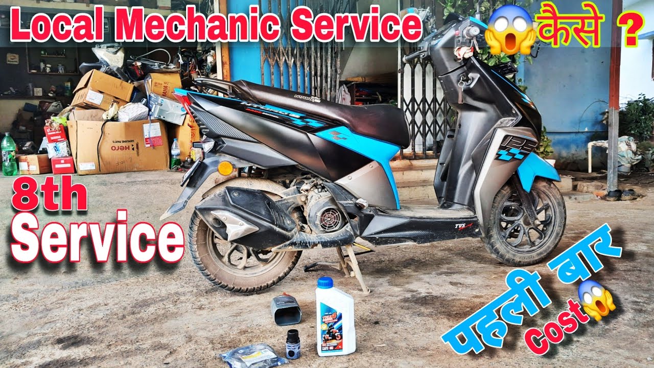 TVS NTORQ 8th Service Cost 2024 || Detailed Service Video - YouTube