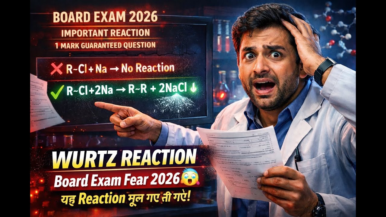 Wurtz Reaction Full Concept + Trick 💥 | 1 Mark Guaranteed Question ...