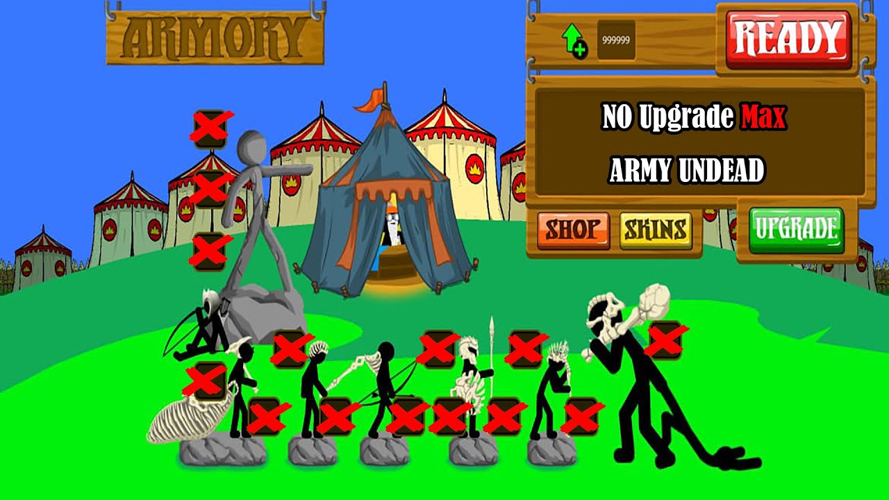 NO UPGRADE ARMY UNDEAD | STICK WAR LEAGCY - YouTube