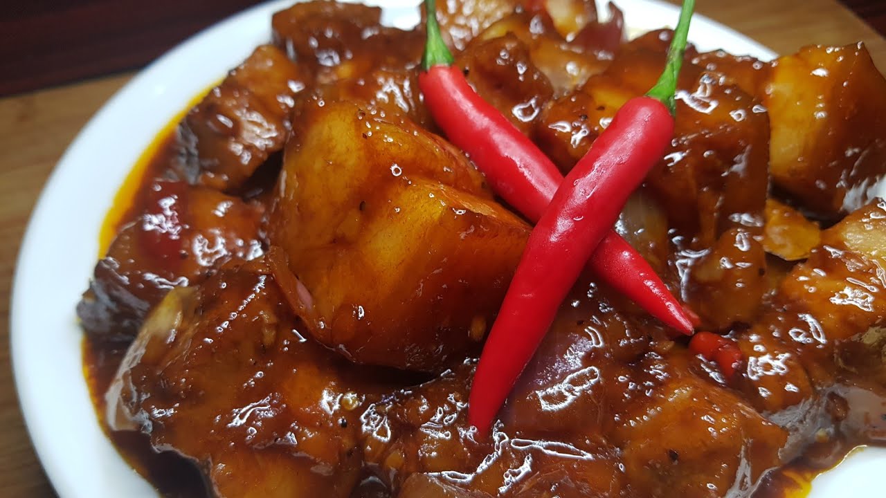 PORK ADOBO SA ACHUETE | My Style | yumminess & easy - YouTube
