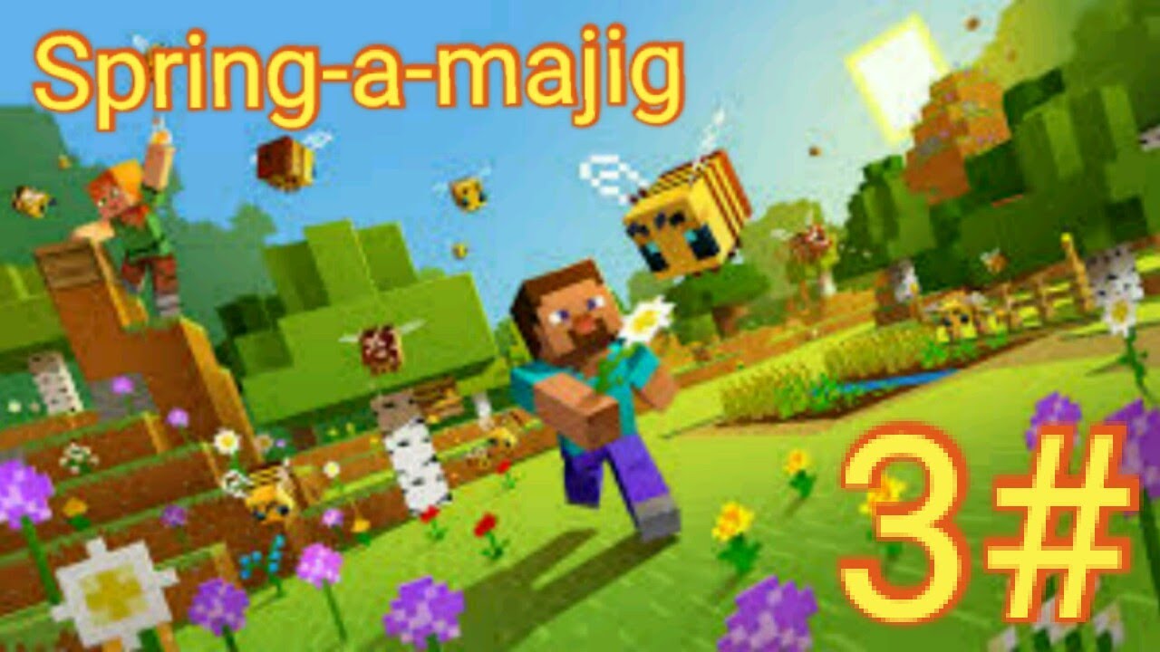 Minecraft Spring-a-majig | 3# | interesting snow parkour - YouTube