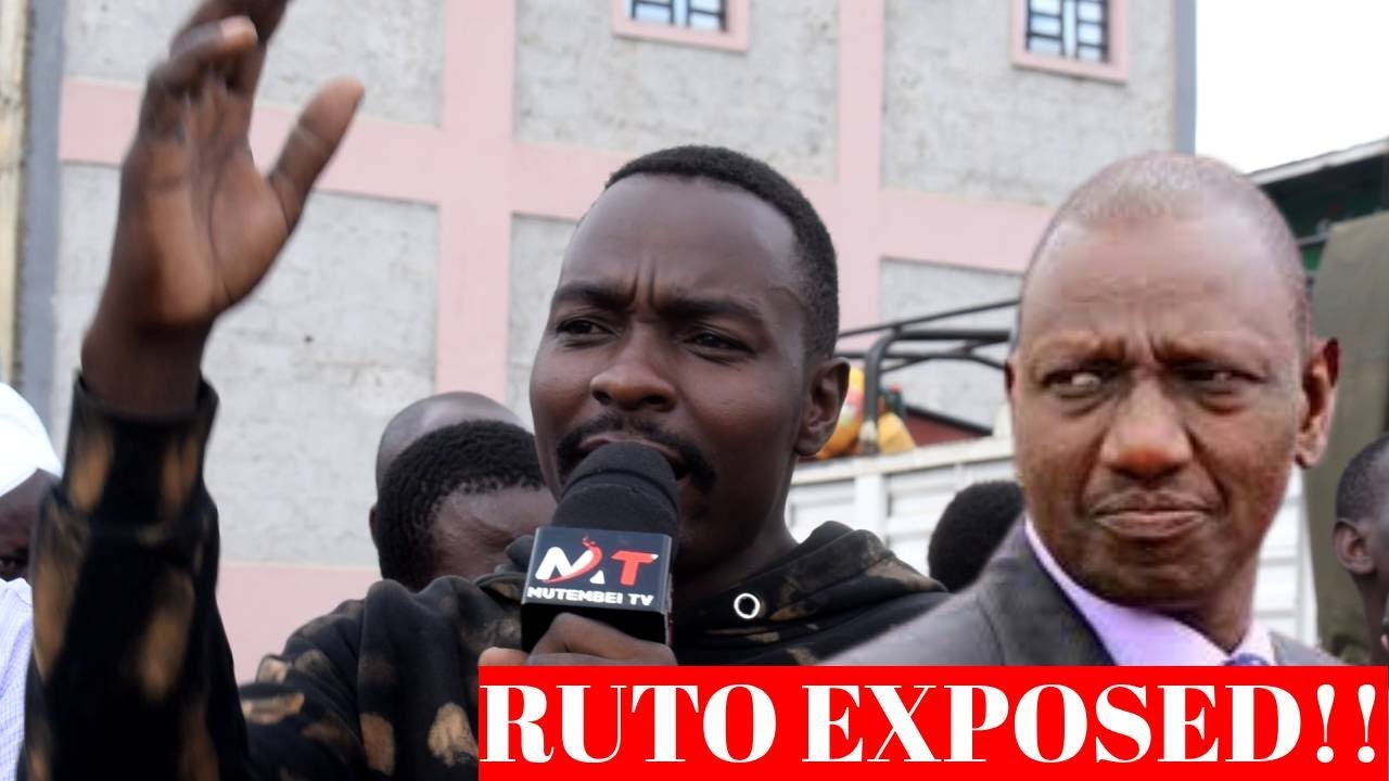 RUTO UNAENDA KUFUNGUA MITALO YA MAJI KAMA MCA!!ANGRY GITHURAI BUNGE ...
