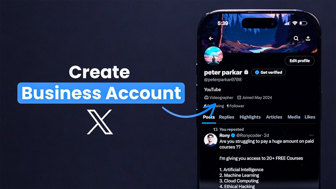 How To Create a Business X (Twitter) Account? - YouTube