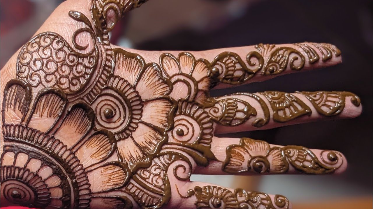 palm mehndi design simple and easy || hatheli ke liye mehandi - YouTube