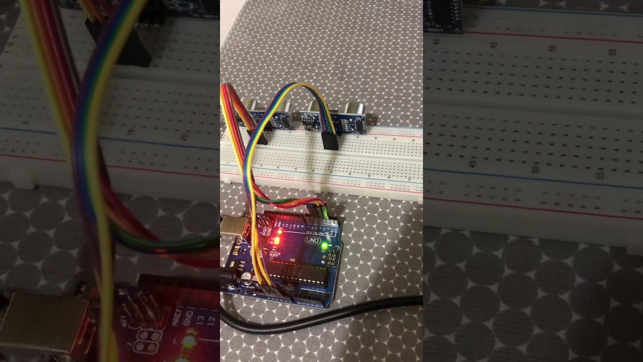 Implementation of ultra sonic sensors - YouTube