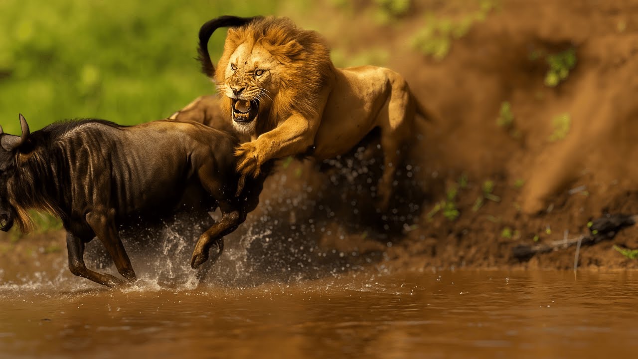 Male Lion Alone Hunt Compilation | Untamed Battles - YouTube