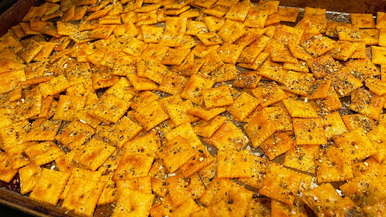 SMOKED CHEEZ-ITS ON A PELLET GRILL - YouTube