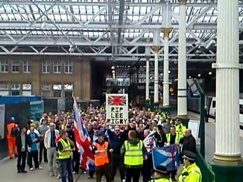 SDL (SCOTTISH DEFENCE LEAGUE) REMEMBER LEE RIGBY 01/06/2013 - YouTube