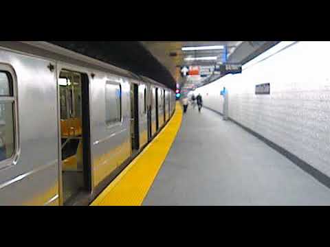 South Ferry Bound R62A 1 train Entering & Leaving WTC-Cortlandt