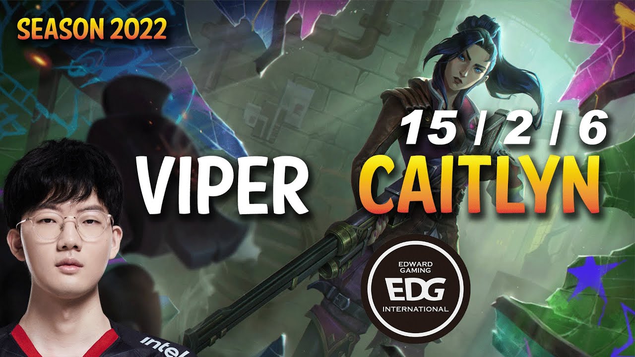 EDG Viper CAITLYN vs EZREAL ADC - KR Ranked - YouTube
