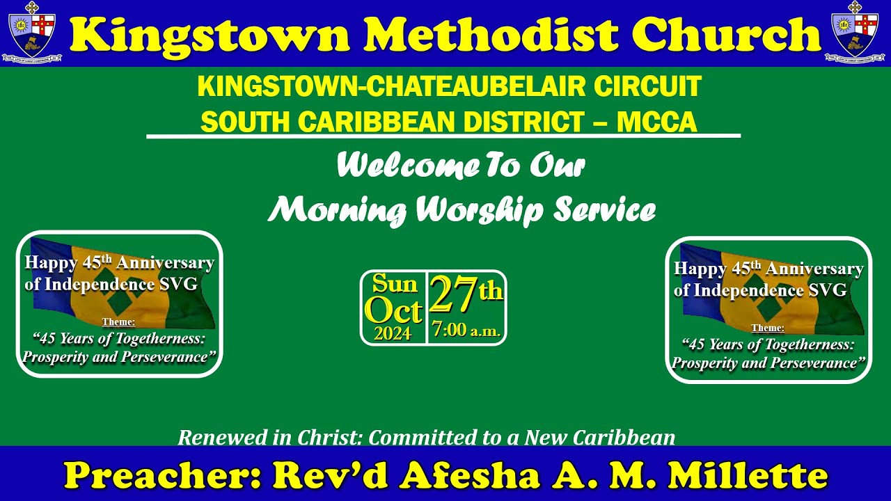 Kingstown Methodist Church - Sunday Morning Worship Service, October 27 ...