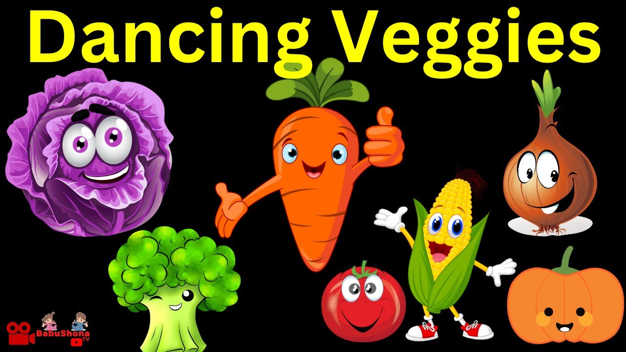 Learn Vegetables, Funky veggies dancing vegetables - animation kids video - YouTube