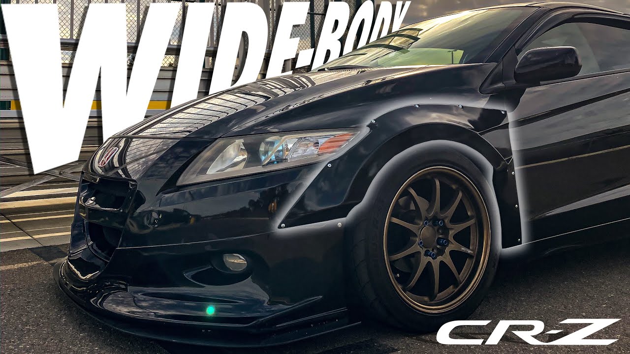 WIDE AF Track CRZ! Ubeymade CR-Z build part 5 ~ ep.76 - YouTube