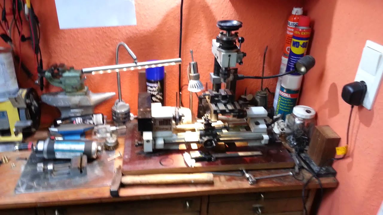 Rundgang durch meine kleine Metall u. Elektrowerkstatt - YouTube