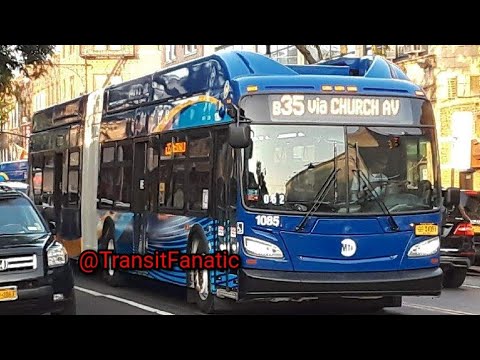 Exclusive! New Flyer XN60 Testing on B35 Bus Route - YouTube