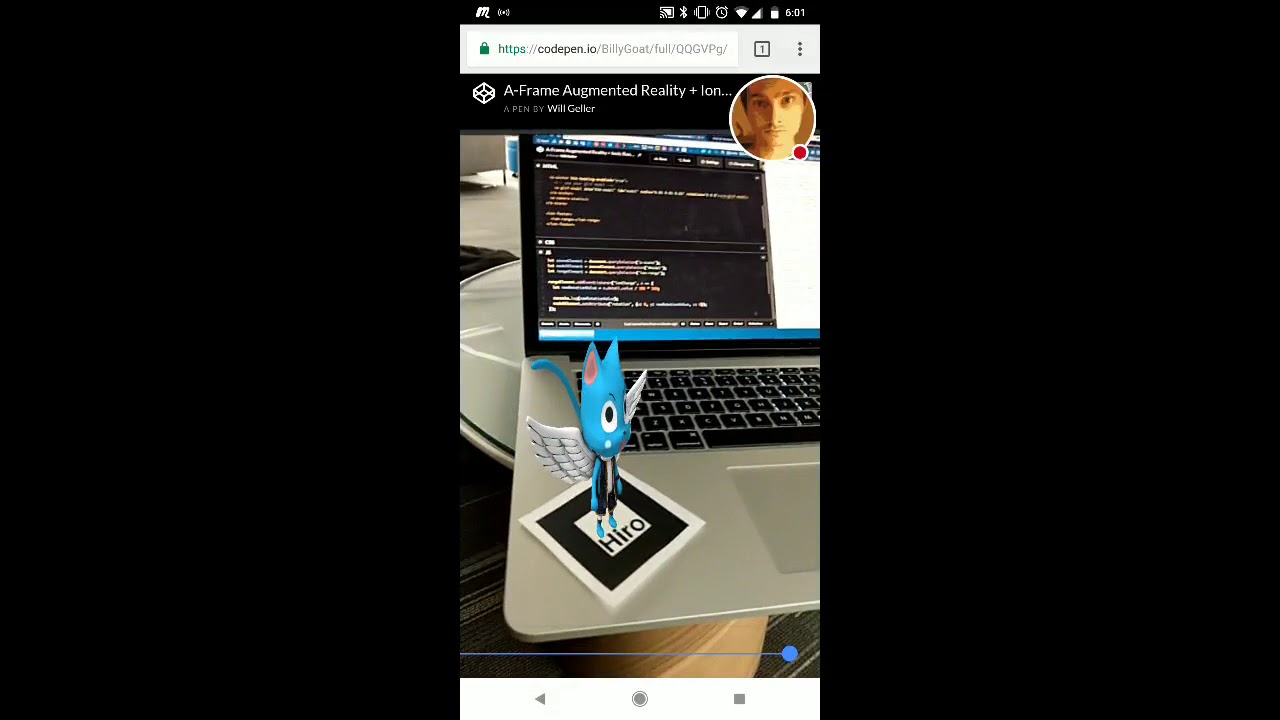 AFrame AR Ionic - YouTube