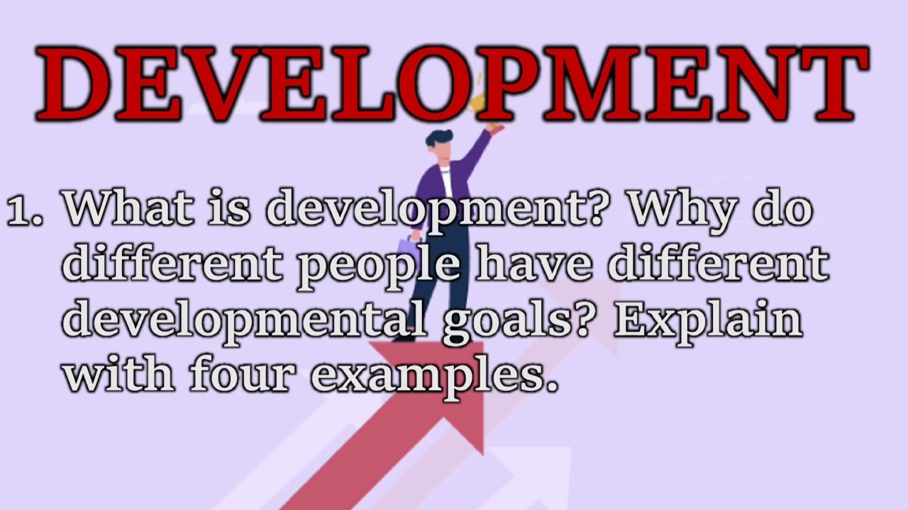 Different people have different developmental goals. - YouTube