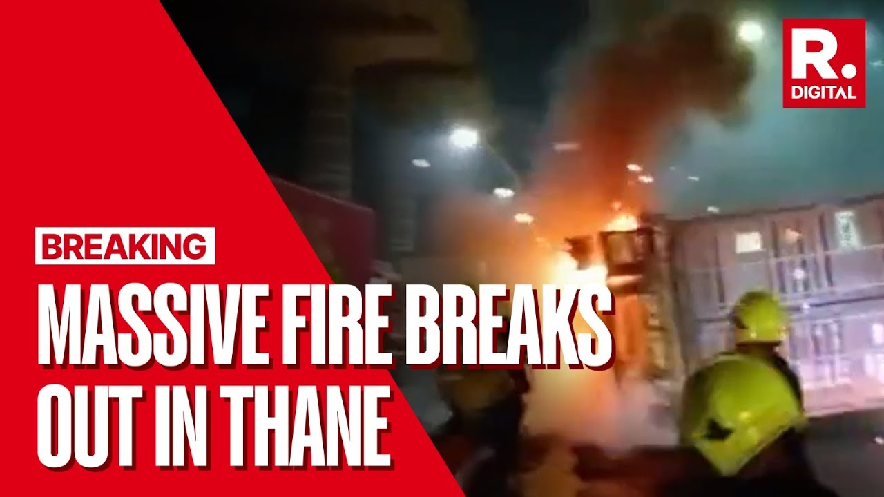 Massive Fire on Ghodbunder Road Claims One Life in Thane | Breaking - YouTube