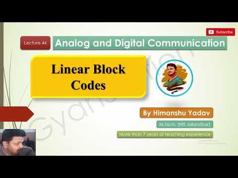 Lecture 44: Linear Block Codes | Hamming Codes #aktu #digitalcommunication #gate2024 - YouTube