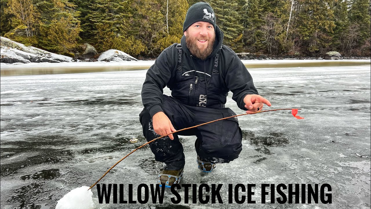 Ice Fishing Walleyes with a dead stick. - YouTube
