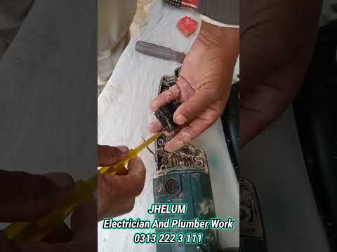 How to replace on off switch angle grinder | S M T 8317 | angle grinder ...