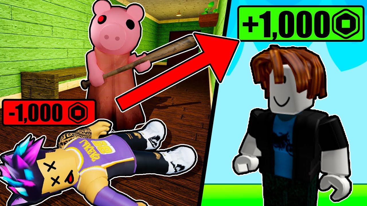 PIGGY pero Si Pierdo ¡Tú Ganas ROBUX! Desafío en Roblox - YouTube