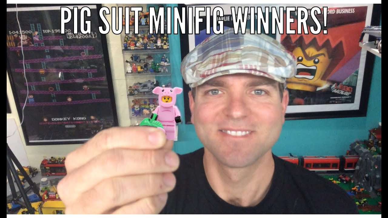 Lego Pig Suit Guy Giveaway Winners Announcement! - YouTube