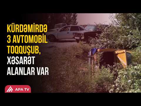 Kürdəmirdə zəncirvari yol qəzası olub | APA TV