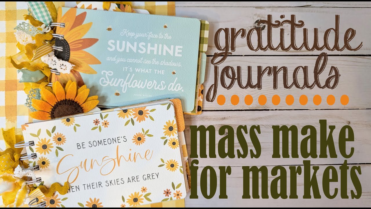 Easy Journals with the mini cinch/gratitude journal tutorial - YouTube