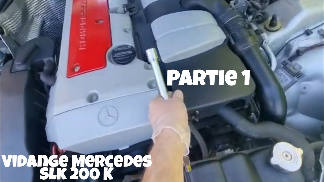 Vidange Mercedes SLK 200 Kompressor [R170] (valable pour 230 K) et ...