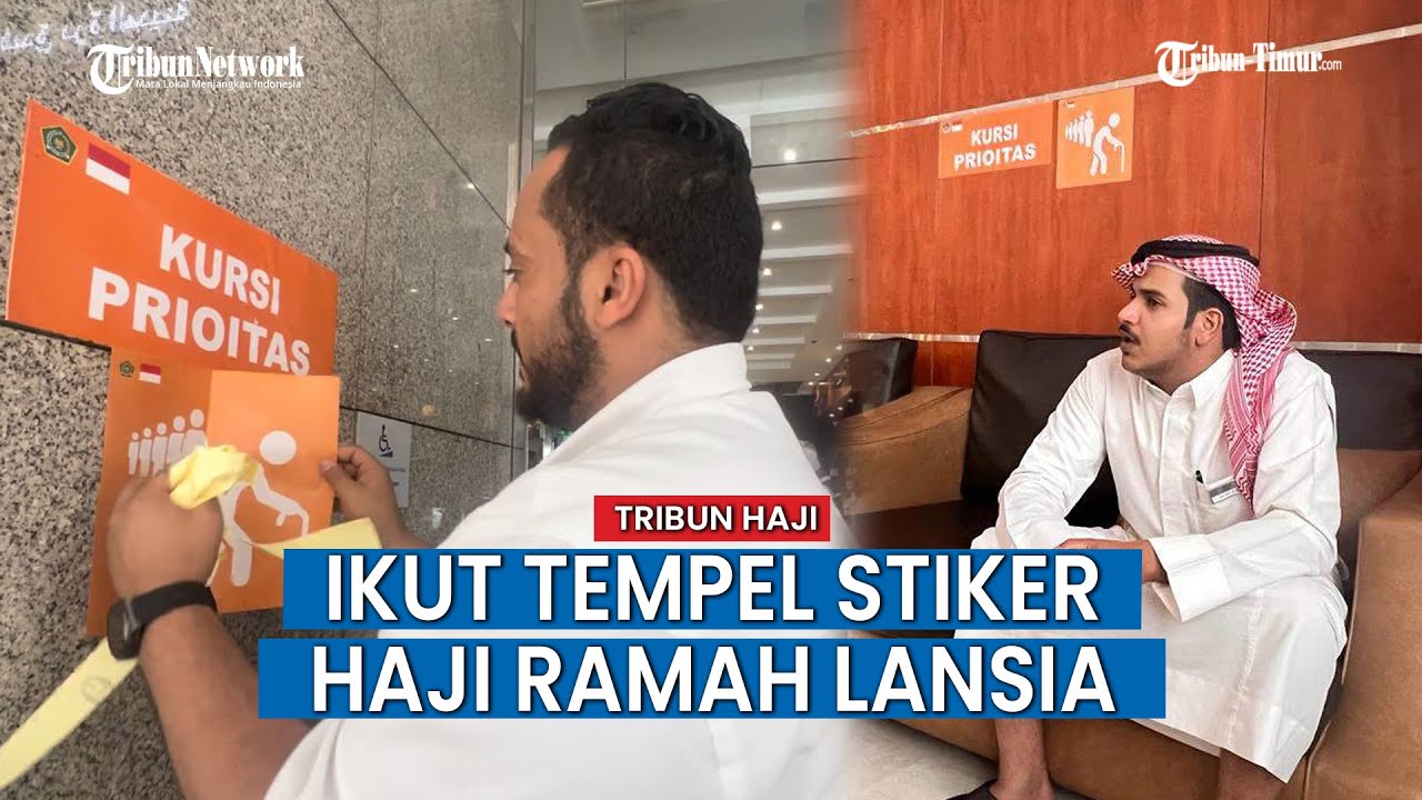 Warga Arab dan Duty Manager Hotel di Madinah Ikut Tempel Stiker Haji ...
