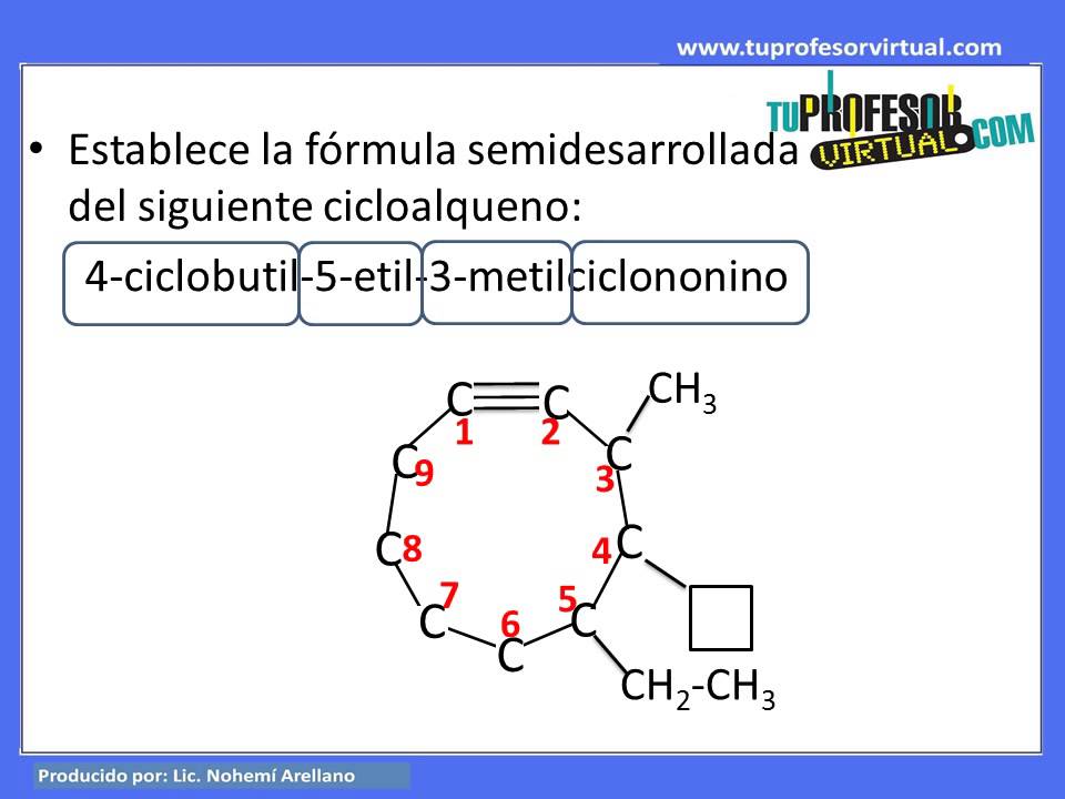 Formulación de Cicloalquinos - Lección Práctica - YouTube
